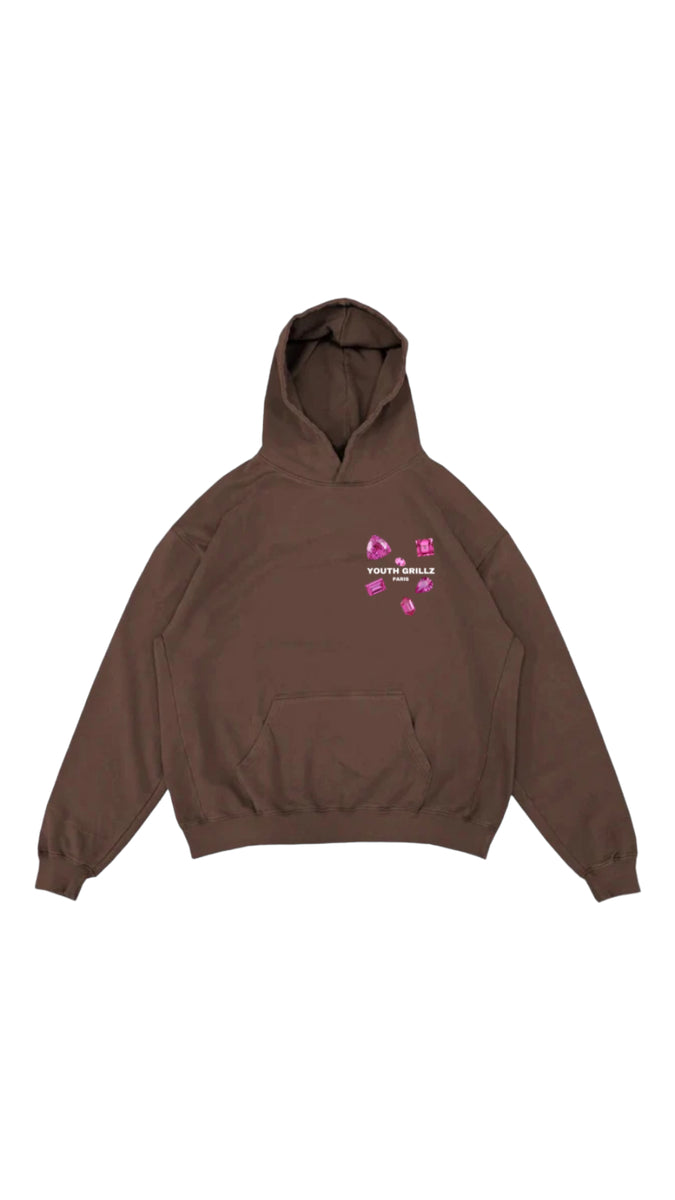 Pink Sapphire Hoodi Youth Grillz Paris
